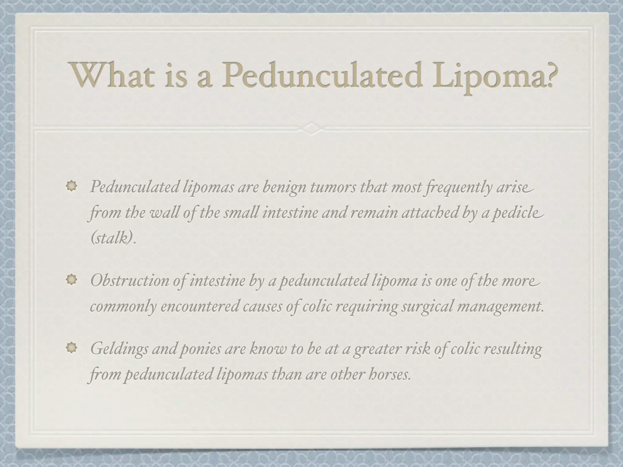 Case Study - Pedunculated Lipoma | ZIP