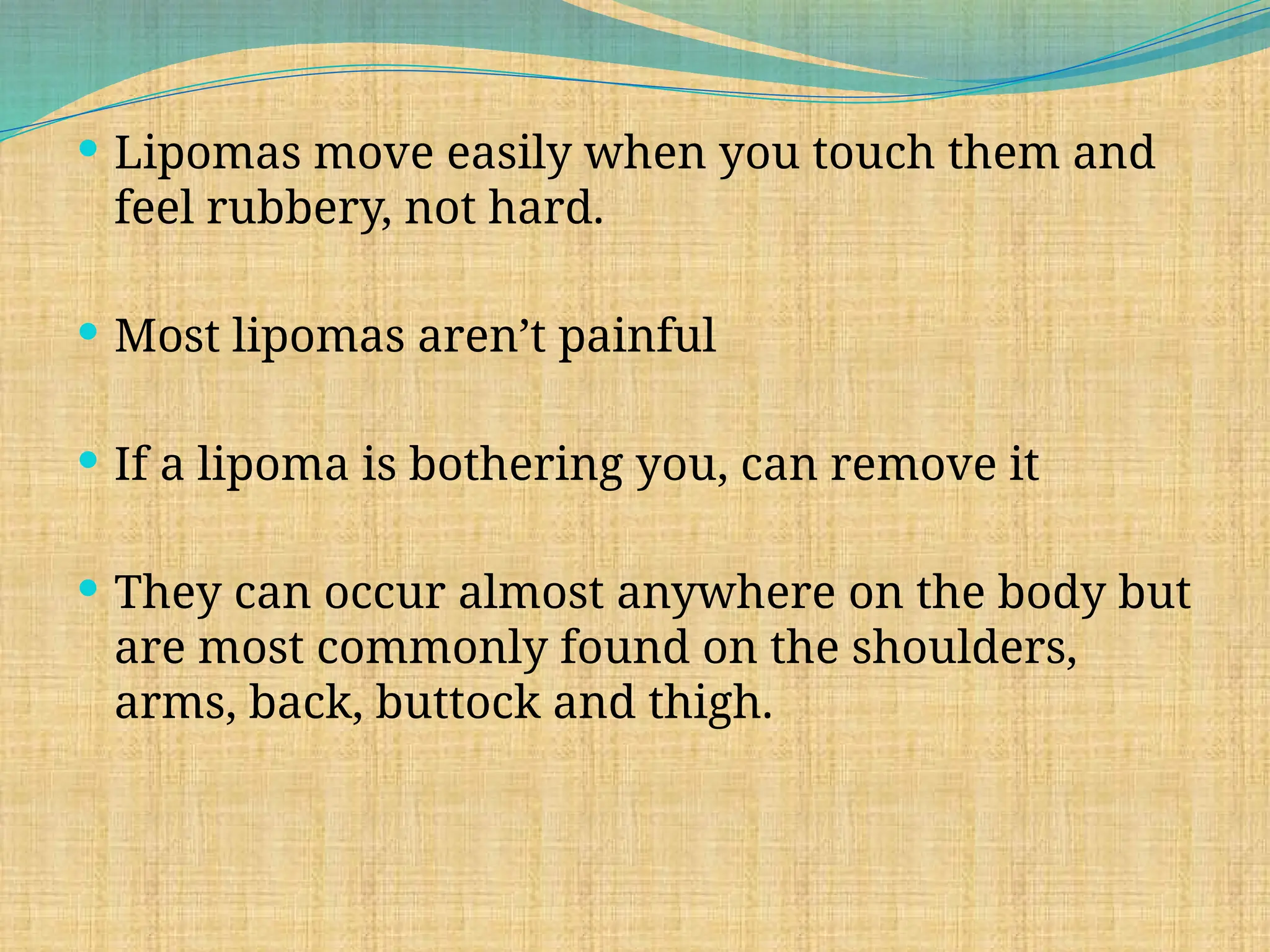 Lipoma in surgery it's examination and its investigation | PPTX