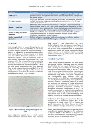 Lipoma: neoplasm beyond boundaries Ketan Vagholkar*, Suvarna Vagholkar ...