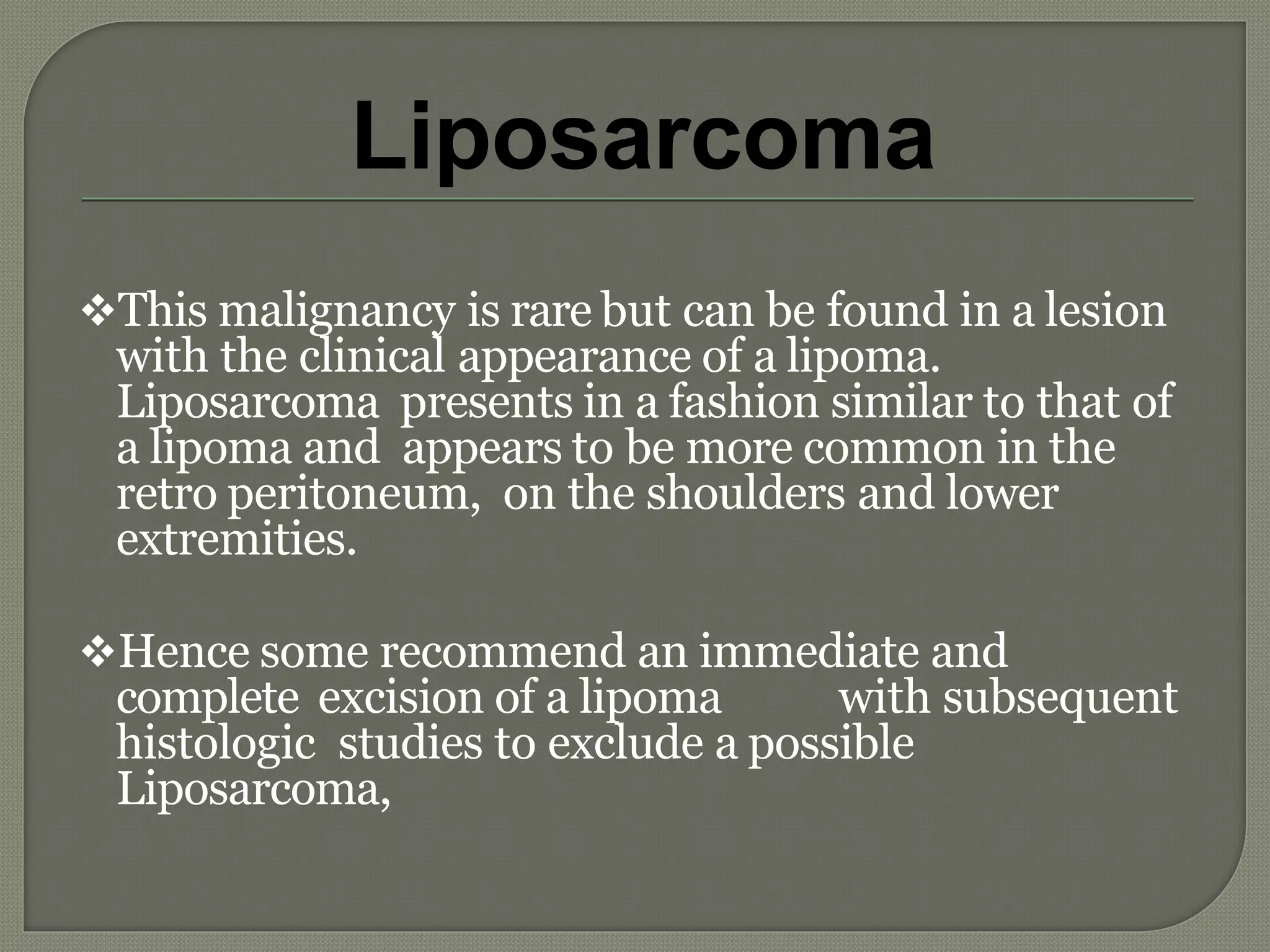 Lipoma | PPTX