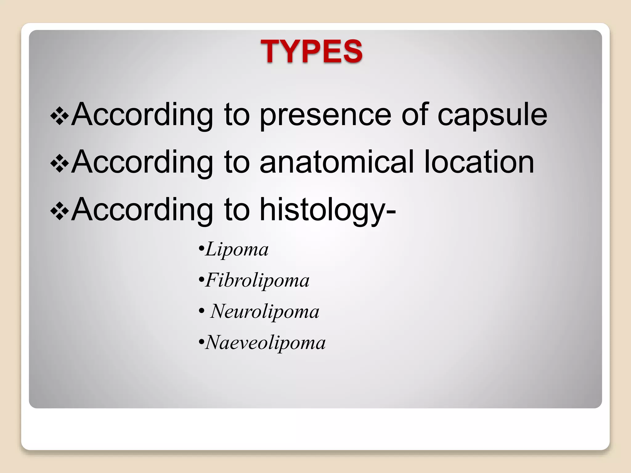 Lipoma | PPTX
