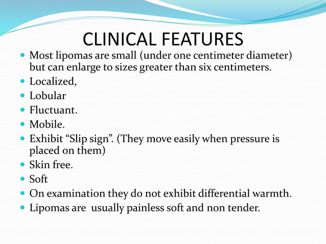 Lipomas | PPTX | Skin and Dermatology | Diseases and Conditions