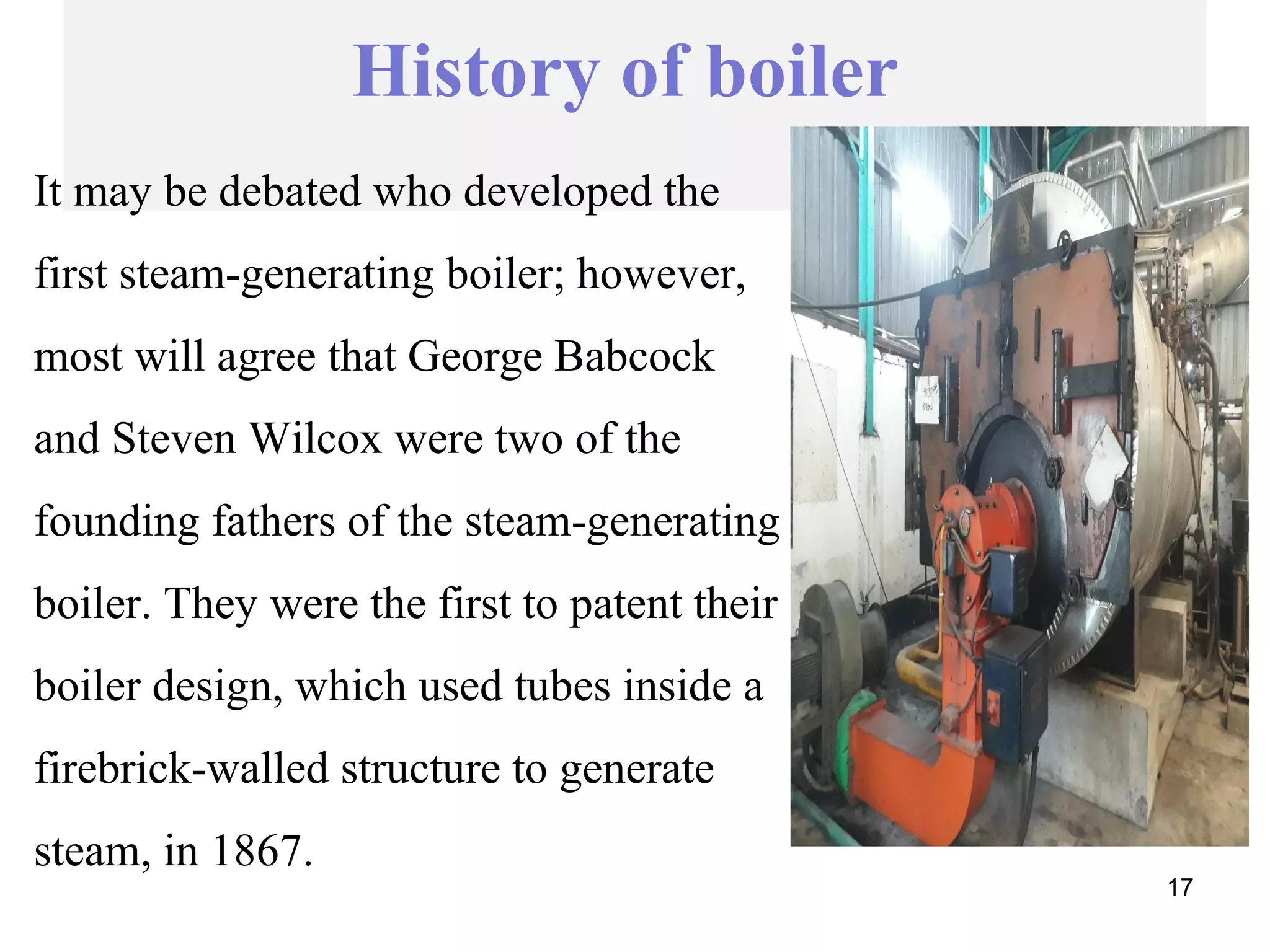 presentation report on steam boiler | PPT