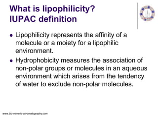 Lipophilicity by HPLC retention | PPTX