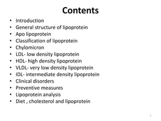 Lipopprotein by kk sahu | PPTX | Chemistry | Science
