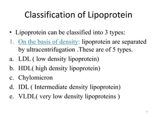 Lipopprotein by kk sahu | PPTX | Chemistry | Science