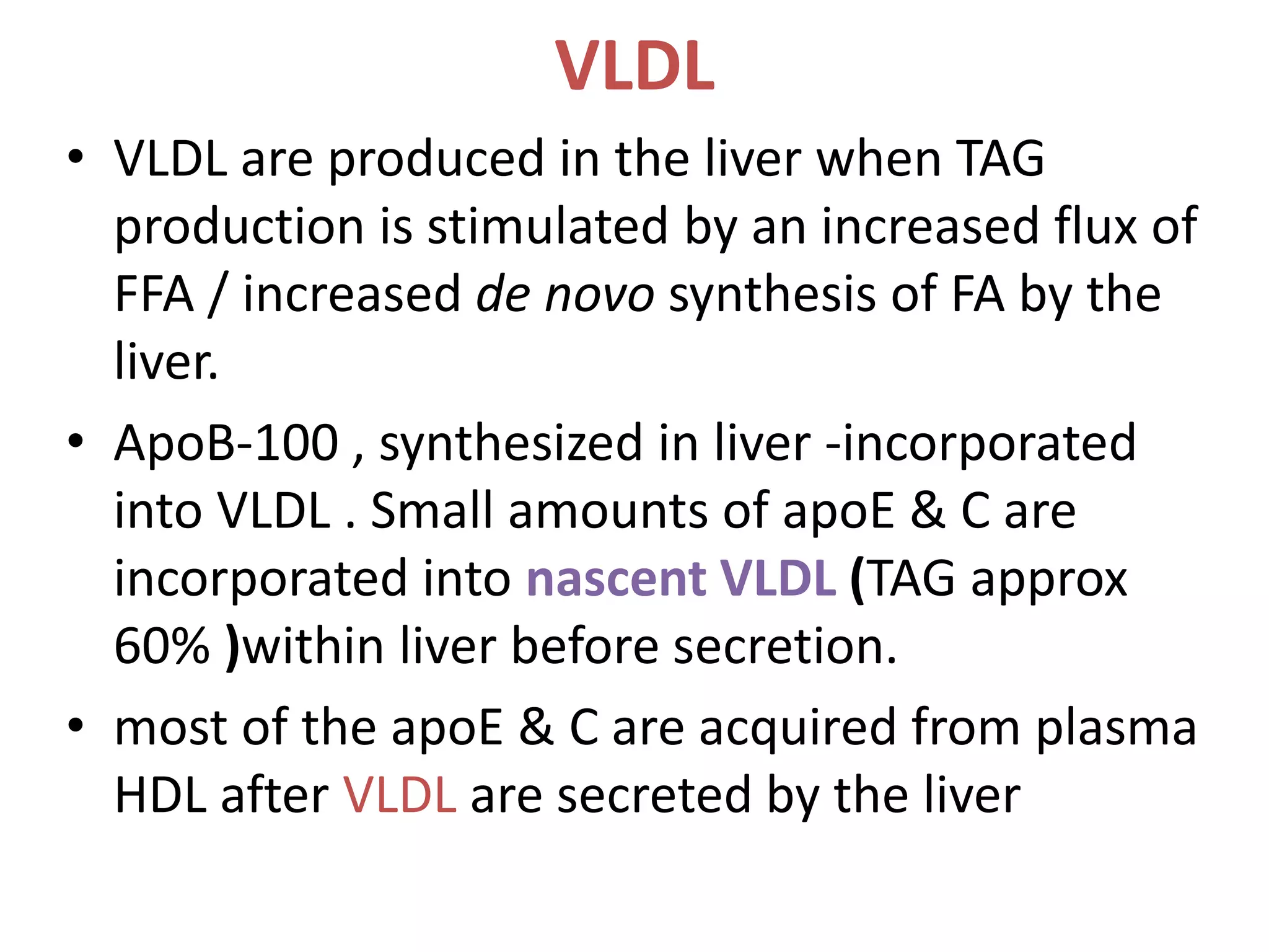 Lipoprotein metabolism, | PPTX