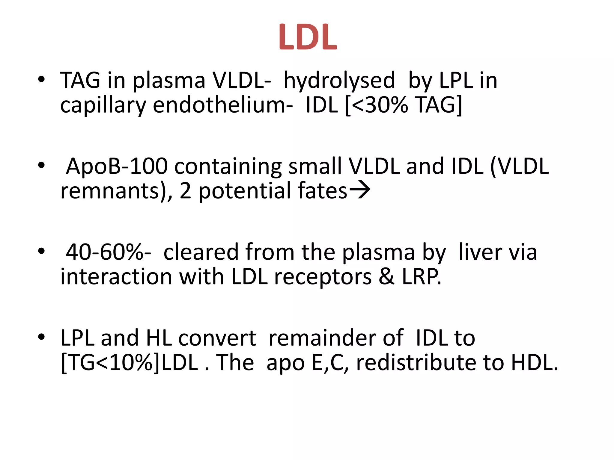 Lipoprotein metabolism, | PPTX