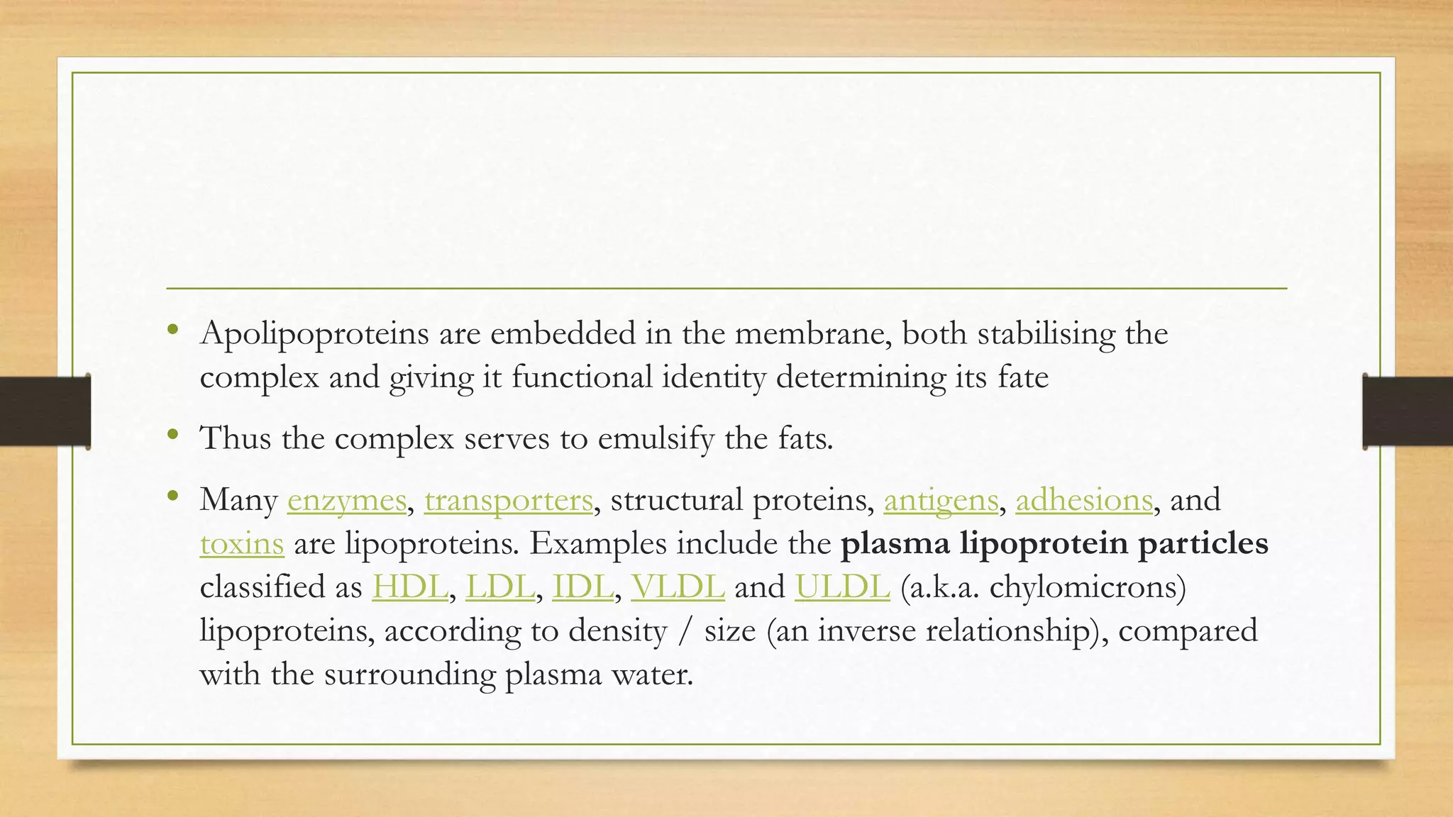 Lipoprotein | PPTX