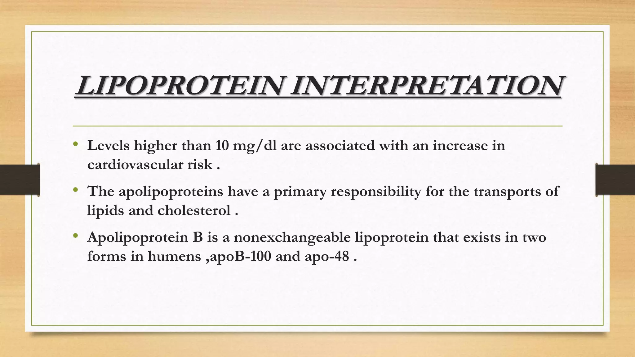 Lipoprotein | PPTX