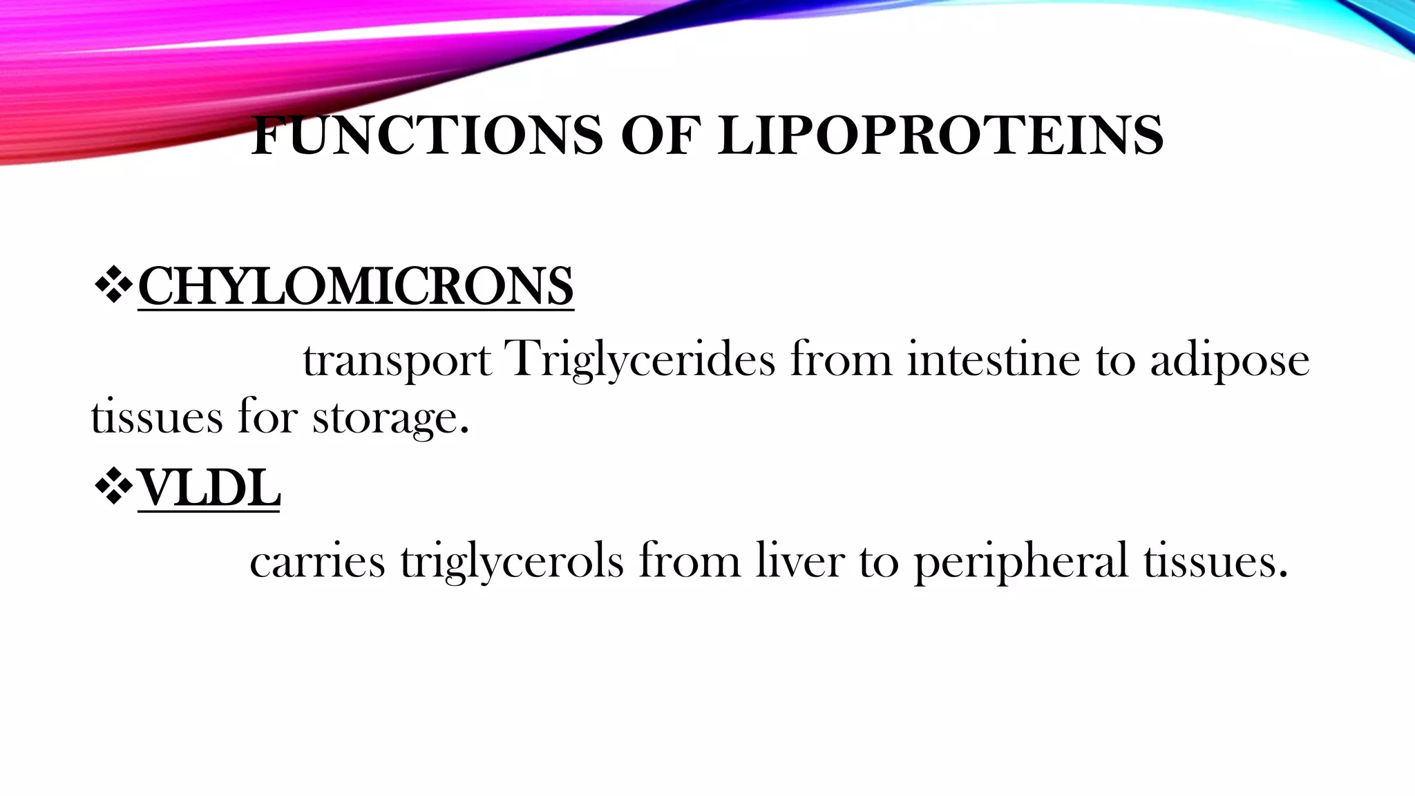 Lipoprotein and cholesterol | PPTX