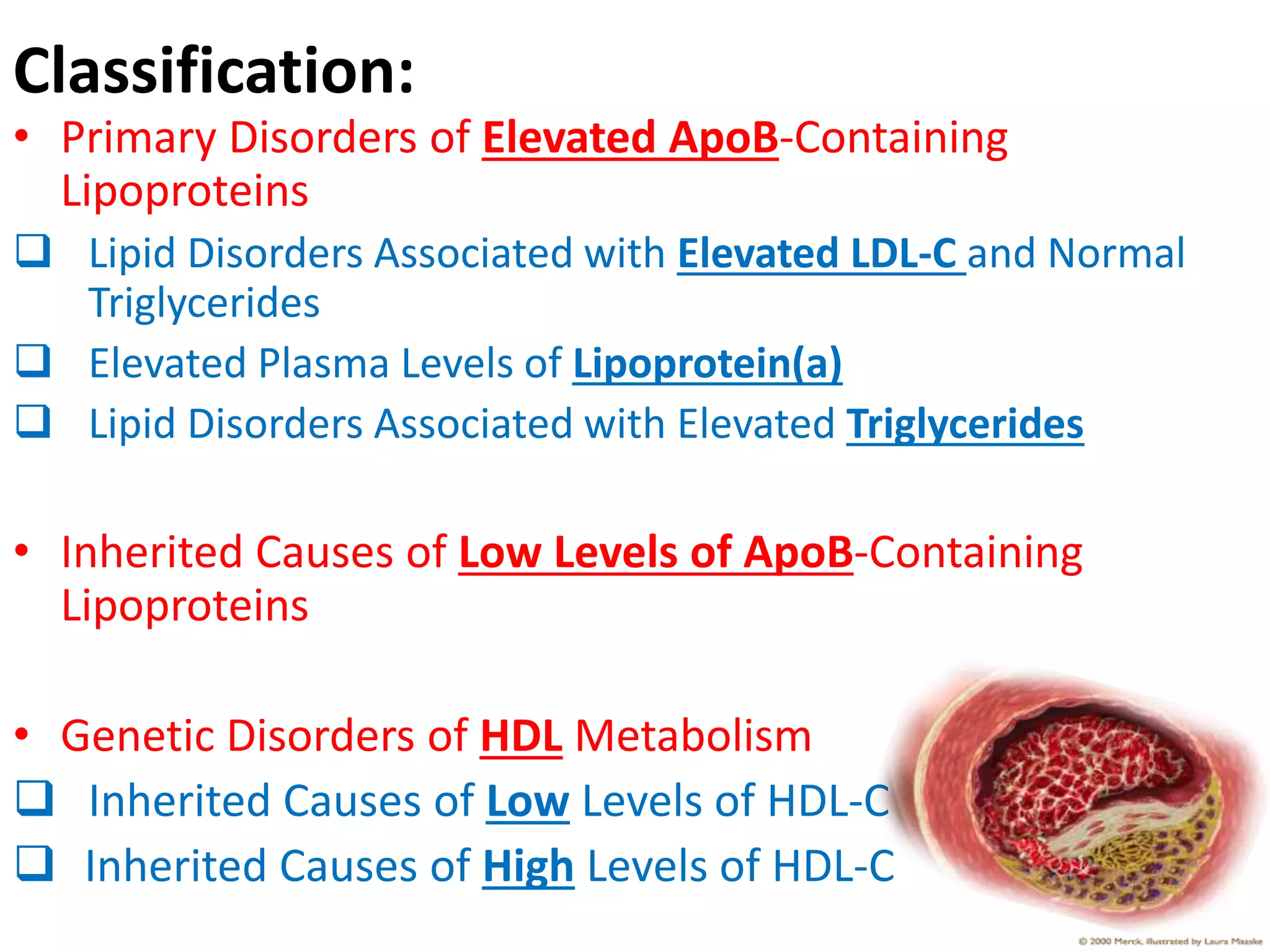Disorders of Lipoprotein Metabolism | PPTX