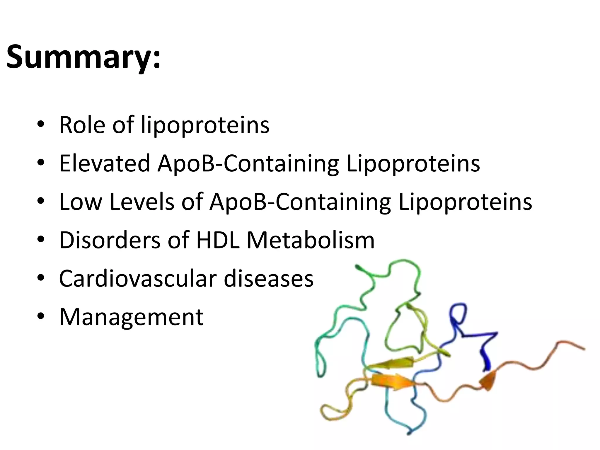 Disorders of Lipoprotein Metabolism | PPTX