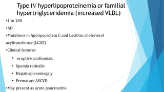 Lipoprotein disorders and metabolic syndrome | PPTX