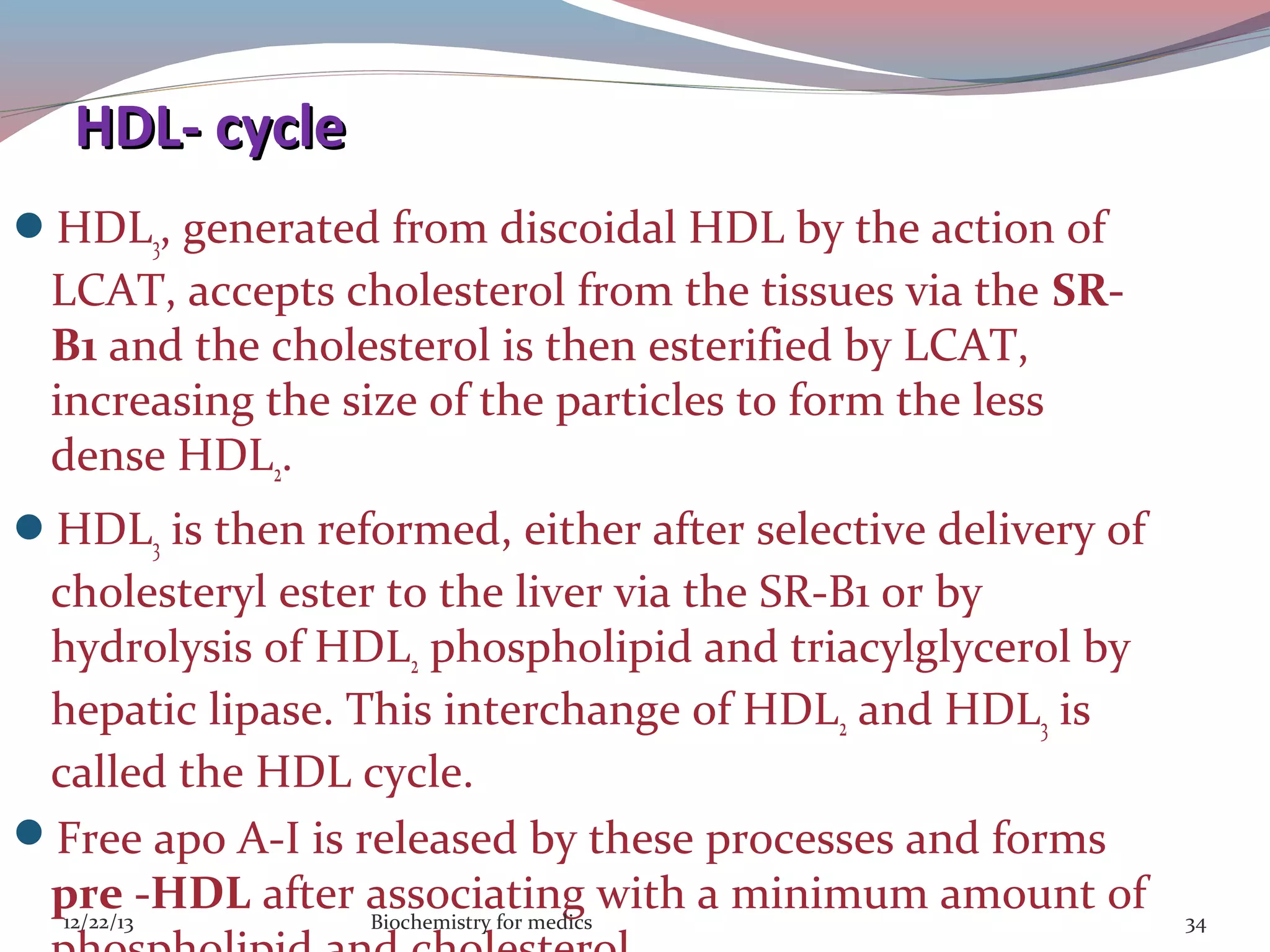 Lipoproteins- structure, classification, metabolism and clinical ...