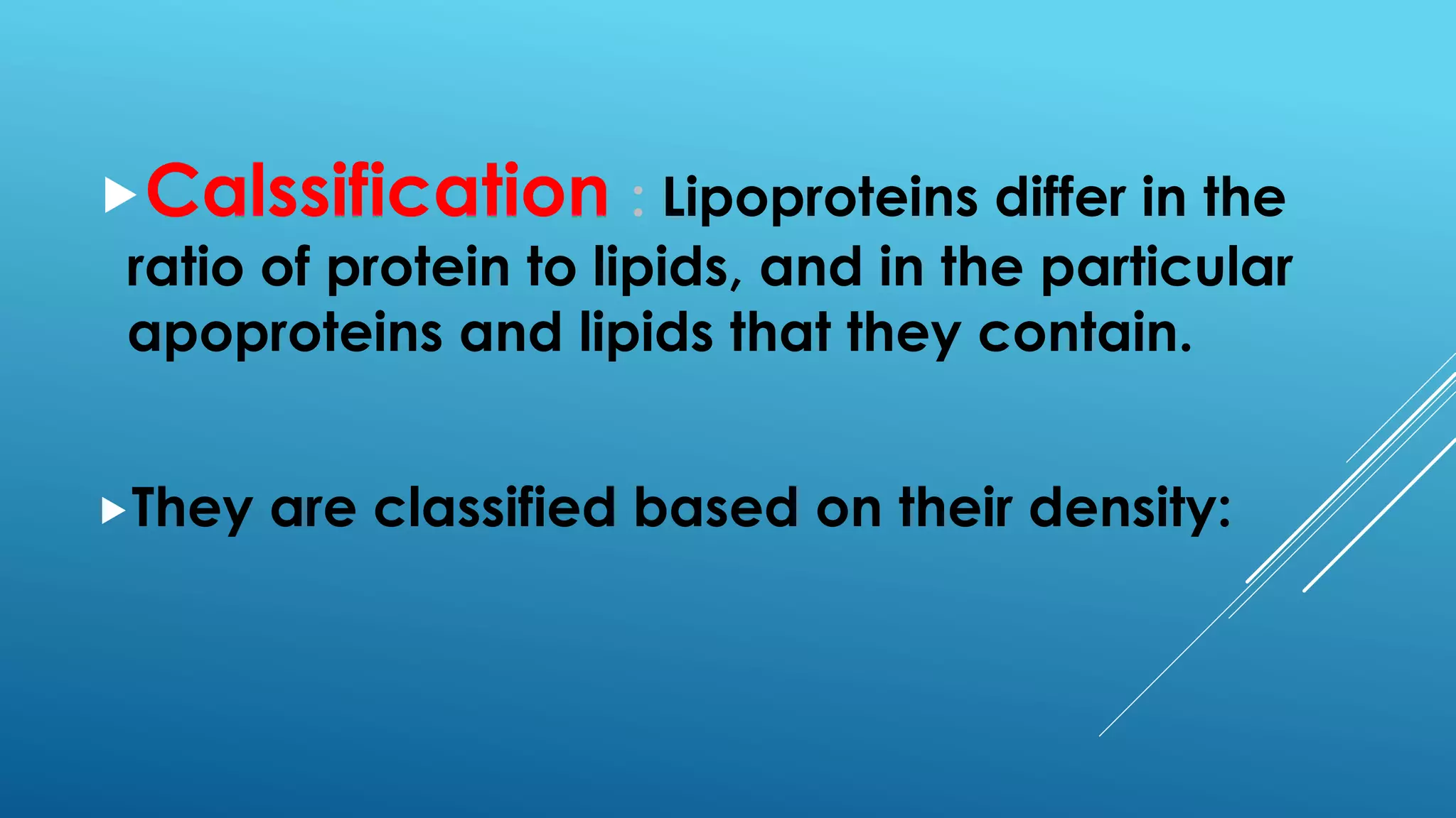 Lipoproteins | PPTX