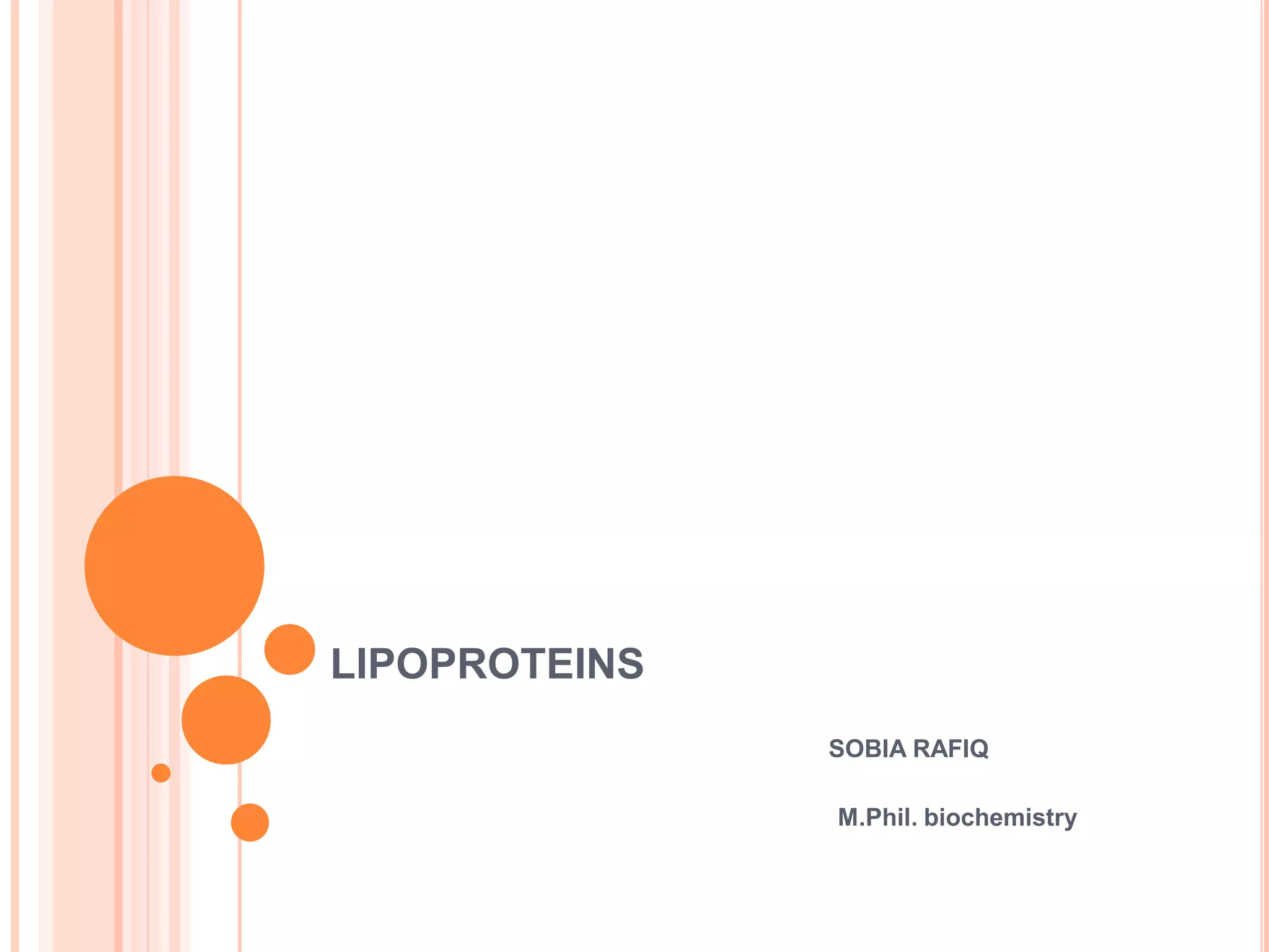 Lipoproteins | PPTX