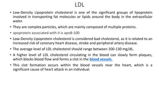 LIPOPROTEINS.ppt | Heart and Cardiovascular Diseases | Diseases and ...