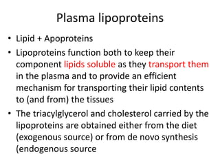 lipoproteins types and classication in the body and role of them in ...