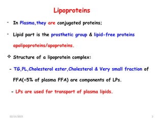Lipoproteins metabolism.pptx biochemistry | PPT