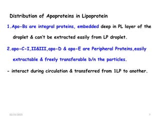 Lipoproteins metabolism.pptx biochemistry | PPTX