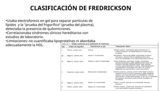 Lipoproteínas y lípidos, su metabolismo, su clasificación y sus ...