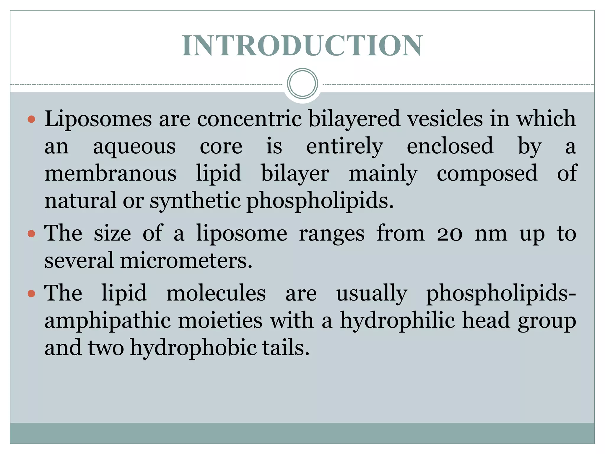 Liposomal drug delivery system | PPTX