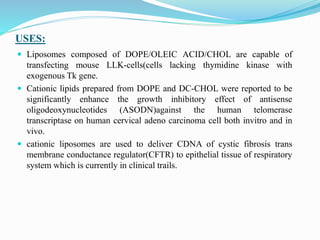 Liposomal gene delivery system | PPTX