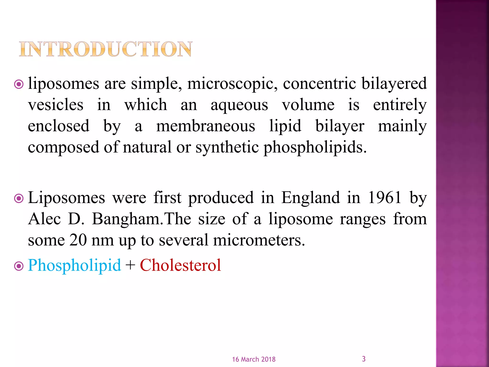 Liposome and Niosome | PPTX