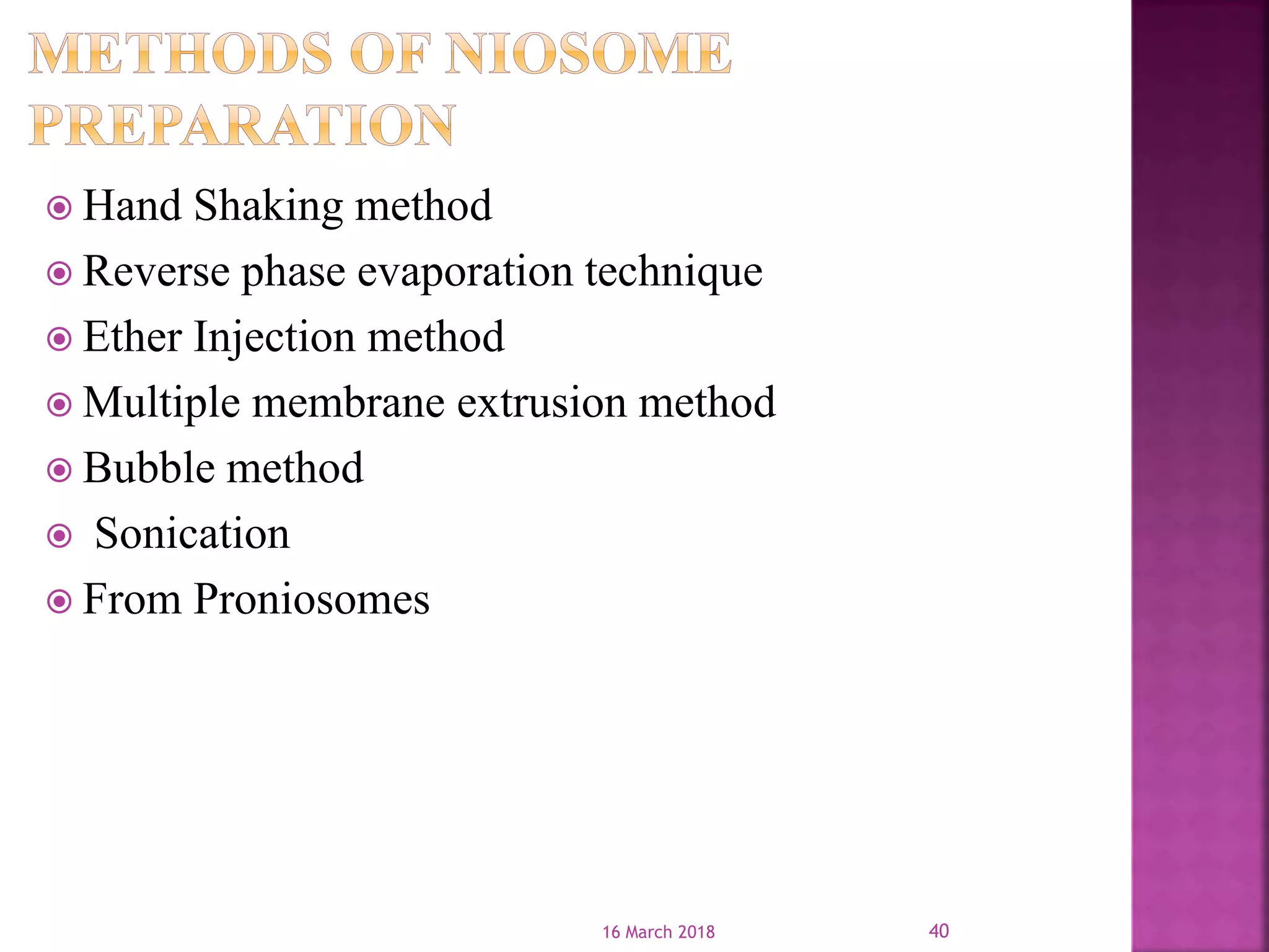 Liposome and Niosome | PPTX