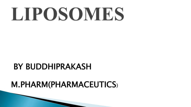 Liposome | PPTX | Chemistry | Science