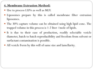Liposomes detail topic explanation notes | PPT