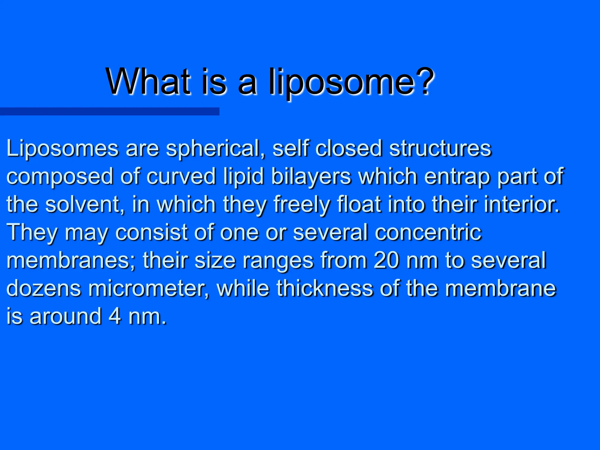 liposomal drug delivery system in pharmaceutical | PPT