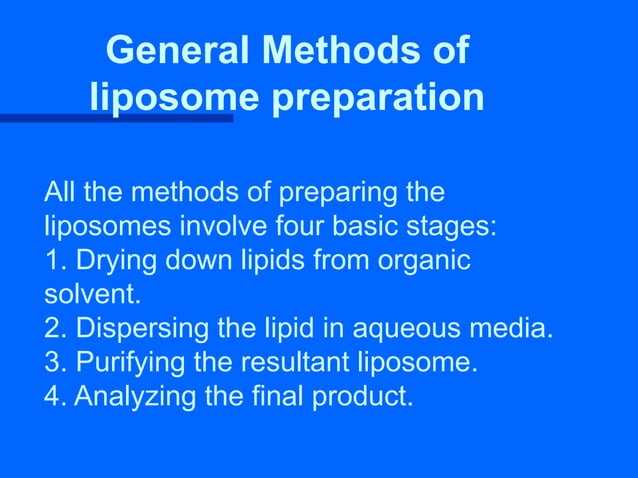 liposomal drug delivery system in pharmaceutical | PPT