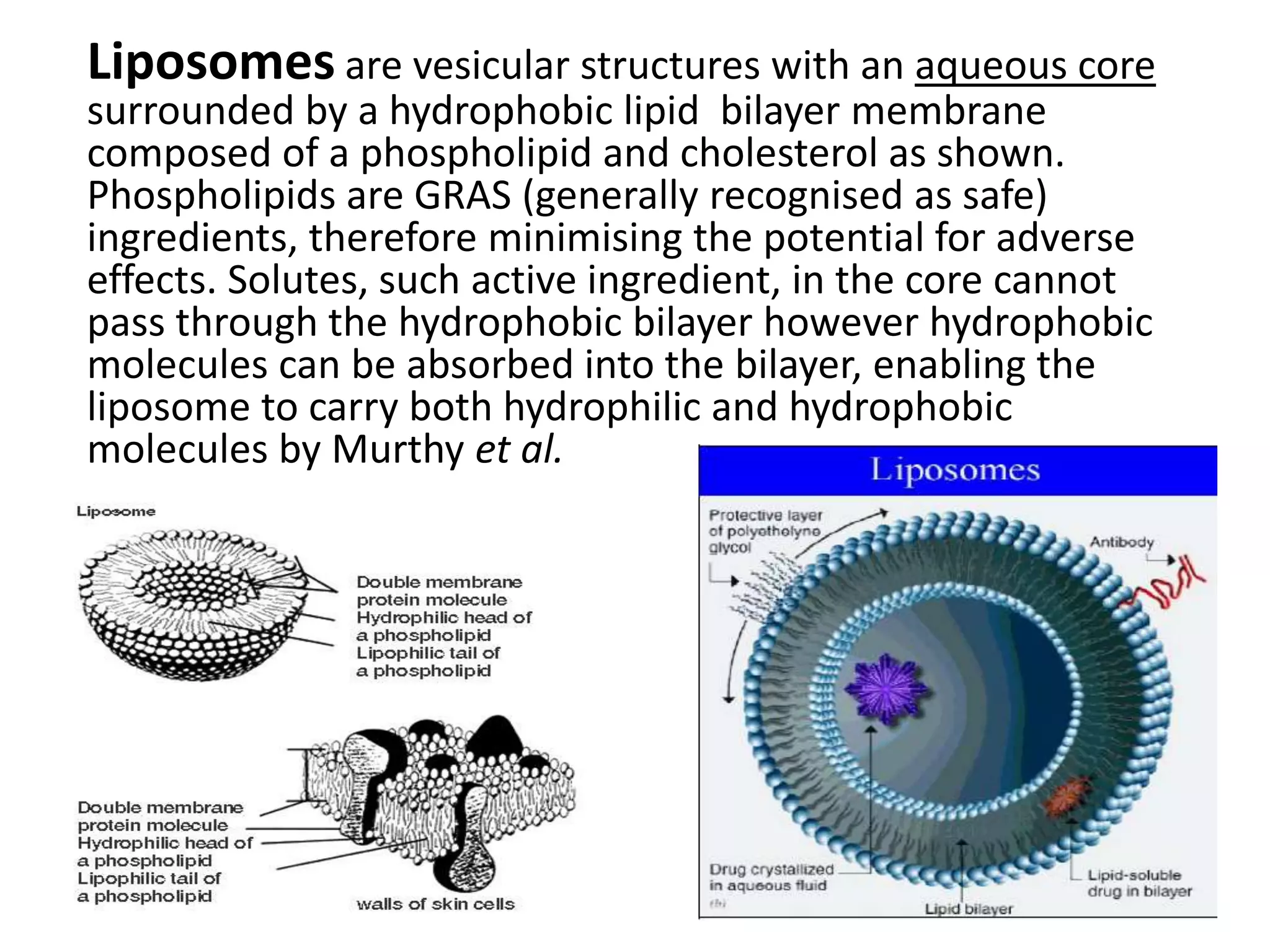 Liposome, a novel delivery system | PPTX