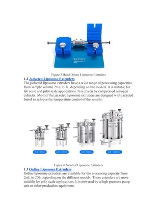 What is a liposome Extruder? - working principle -usage | PDF