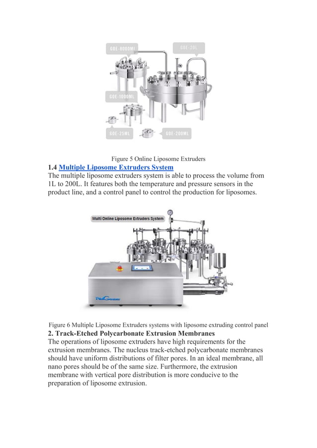 What is a liposome Extruder? - working principle -usage | PDF ...