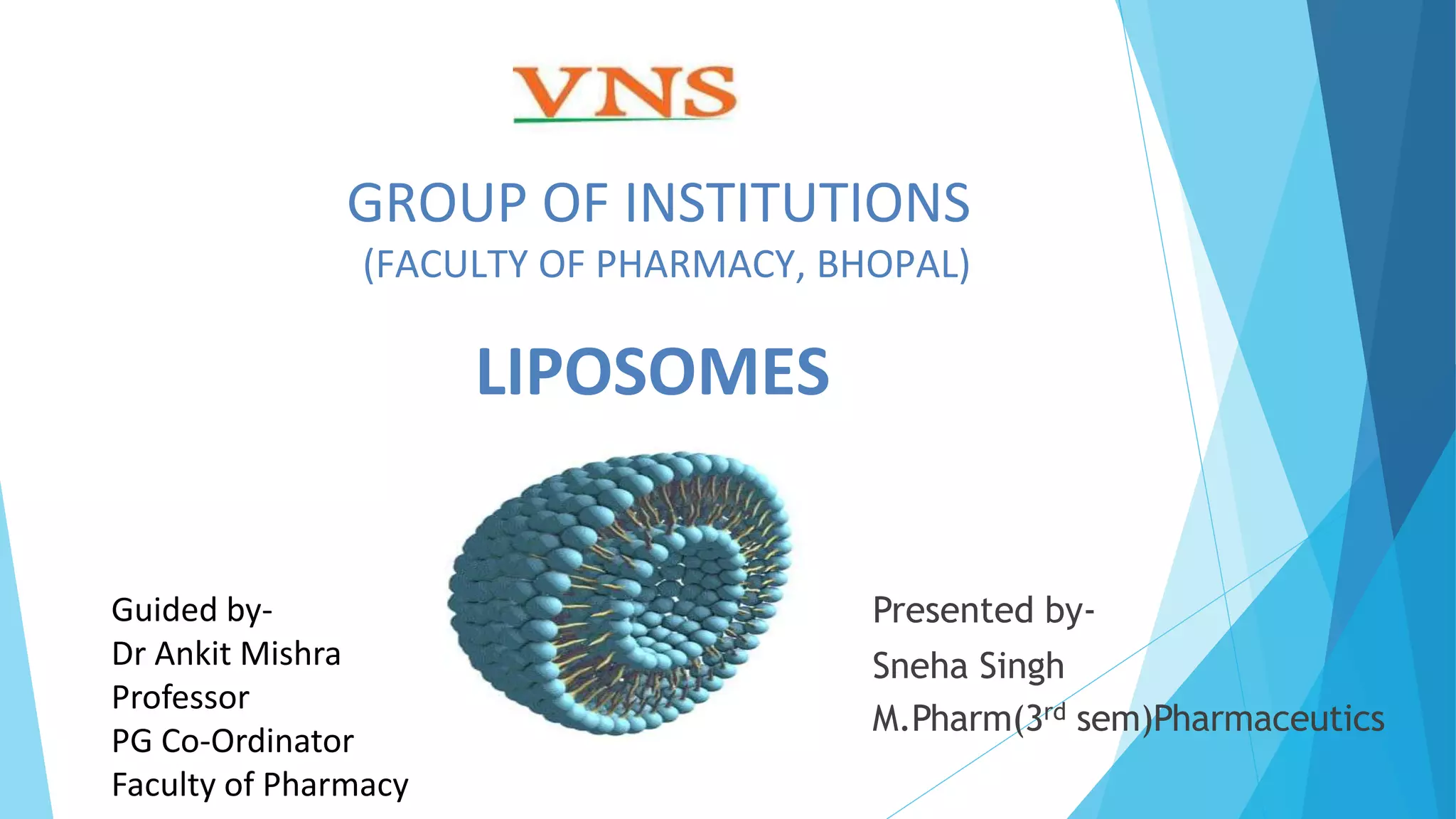 Liposome - A novel drug delivery systems, classification and methods of ...