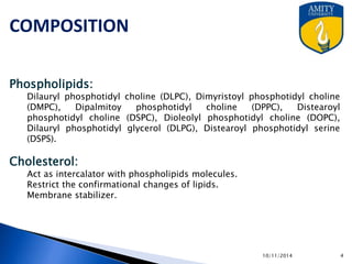 Liposomes- A Novel Drug Delivery System | PPT
