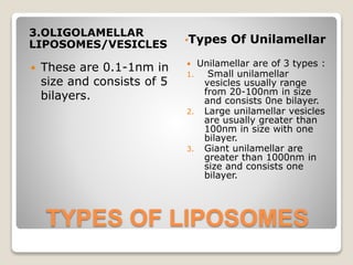 Liposomes | PPTX