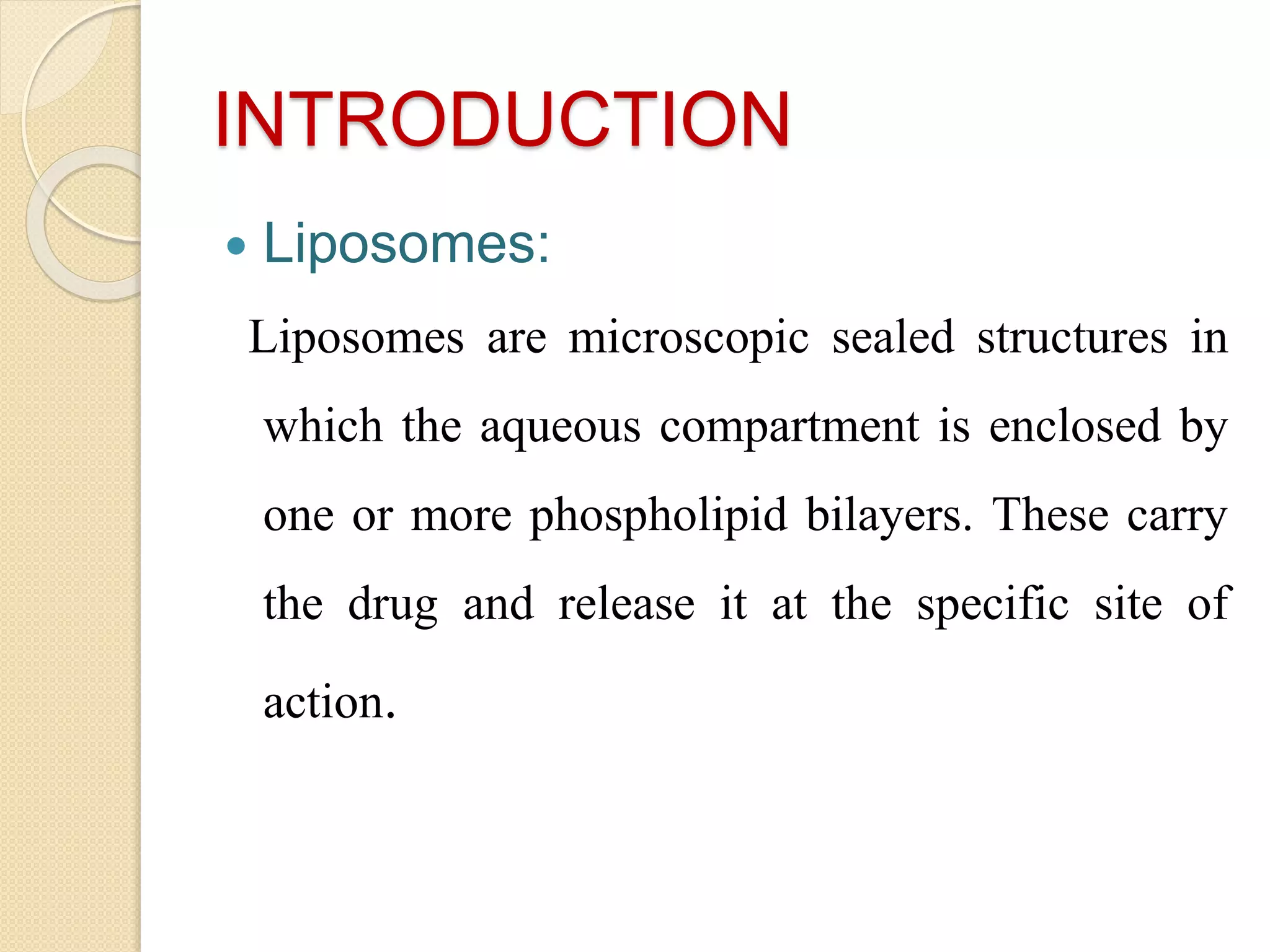 Liposomes | PPTX