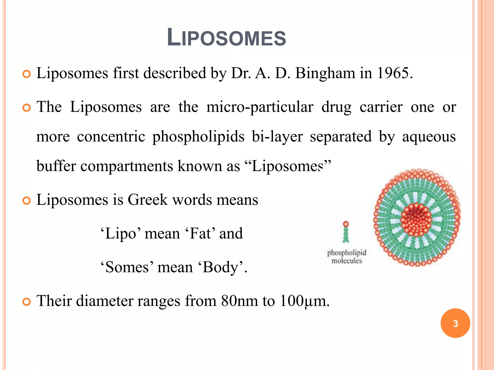 Liposomes | PPTX