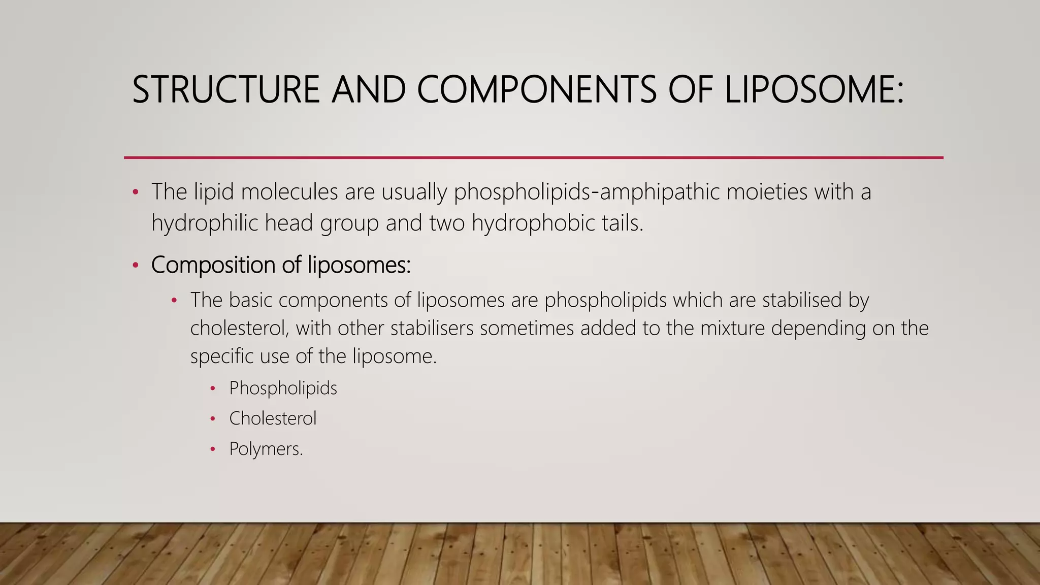 Liposomes- overview | PPTX