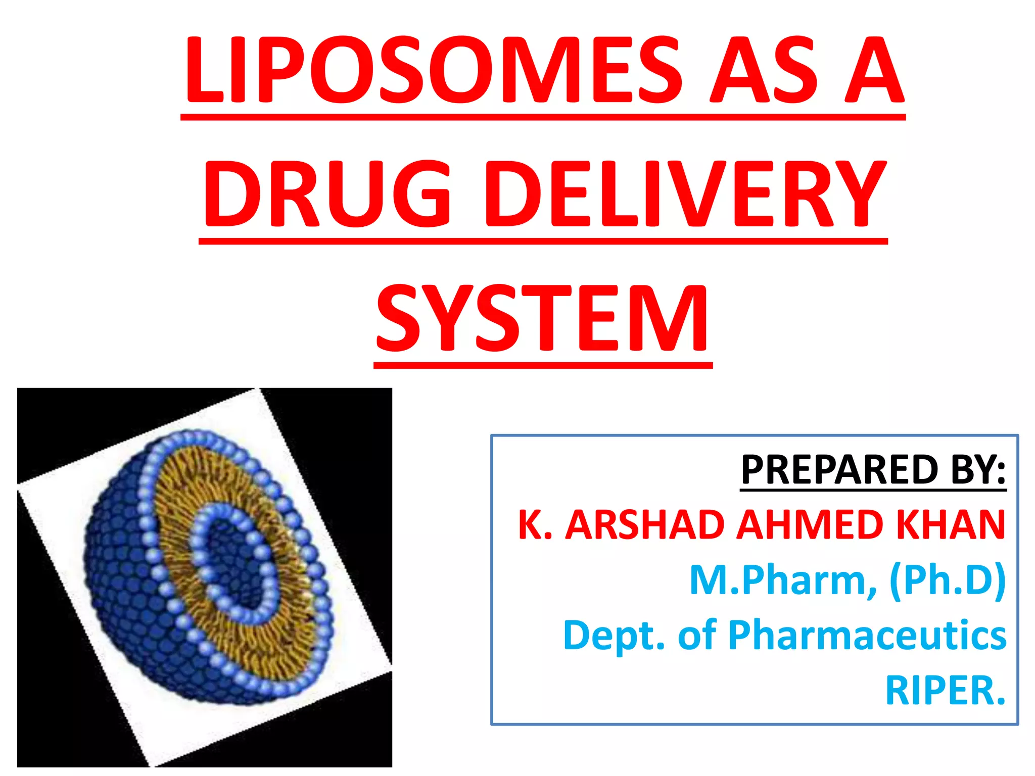 Liposomes | PPTX