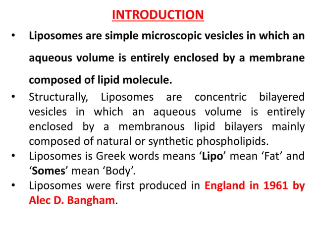 Liposomes | PPTX