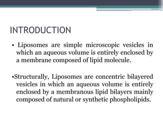 Liposomes | PPTX