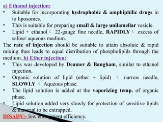 LIPOSOMAL DRUG DELIVERY SYSTEM FORMULATION AND PREPARATION | PPT