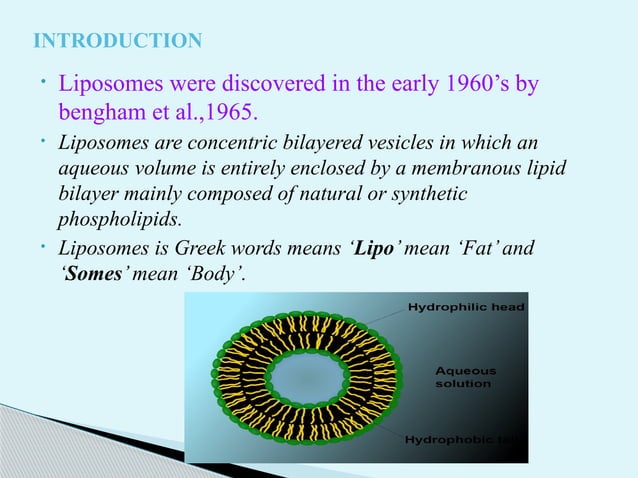 LIPOSOMAL DRUG DELIVERY SYSTEM FORMULATION AND PREPARATION | PPT