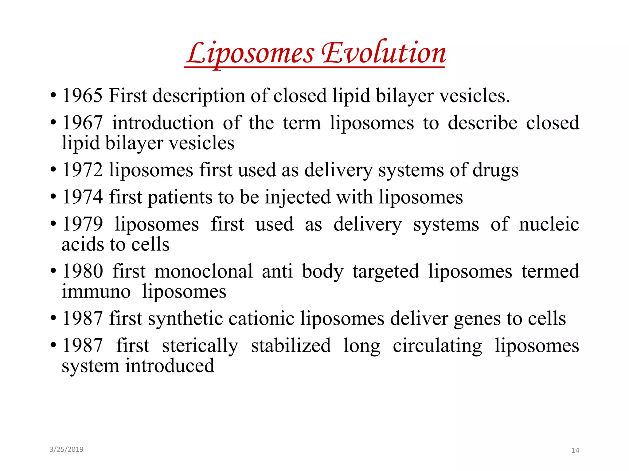 Liposomes ppt | PPT