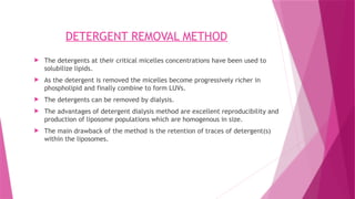 Liposomes Preparation & Applications.pptx